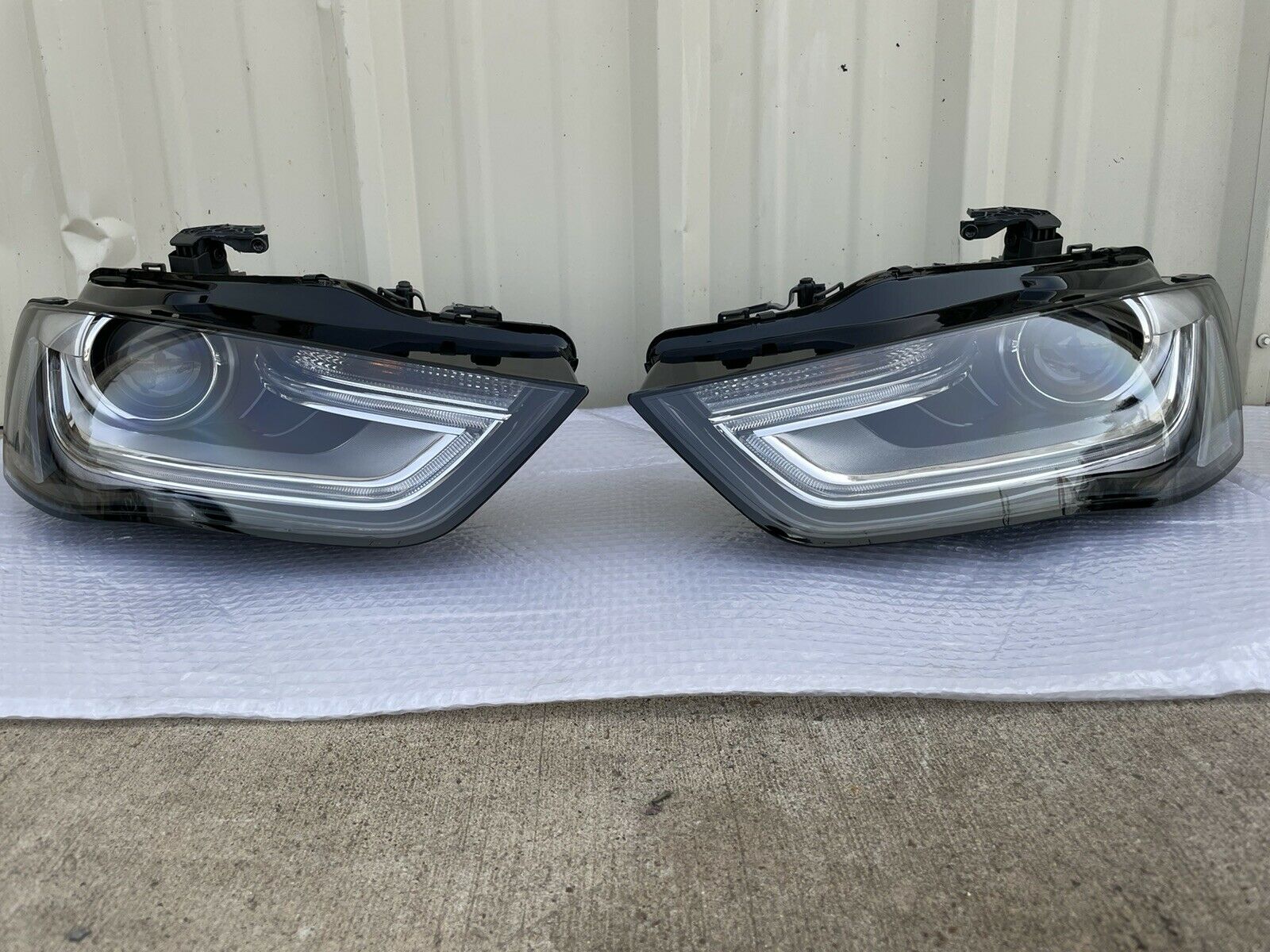 2013-2016 Audi A4 S4 B8.5 HID/Xenon Non-AFS Projector Headlights Pair ...